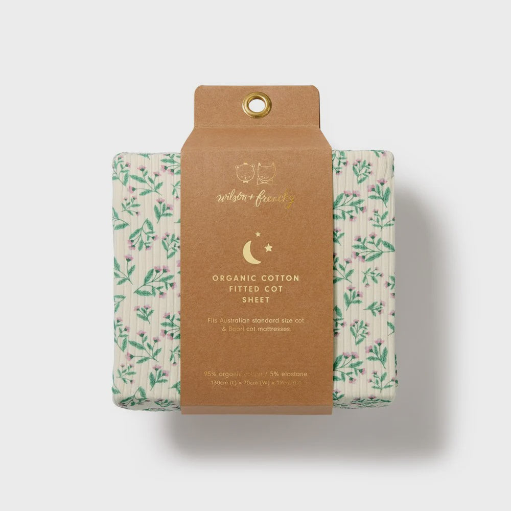 Cot Sheet / Periwinkle – Harvest Moon Home